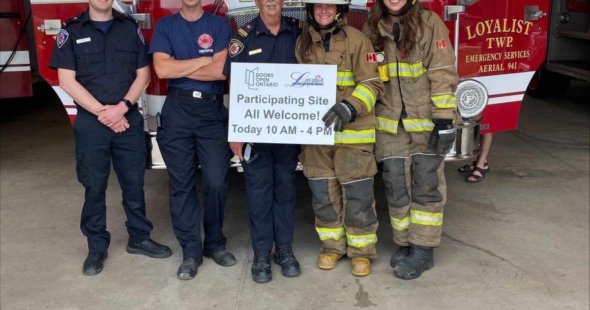 Doors Open Ontario - Loyalist Township Fire and Emergency Services